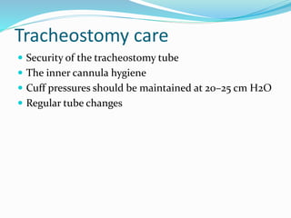 Tracheostomy decanulation | PPTX