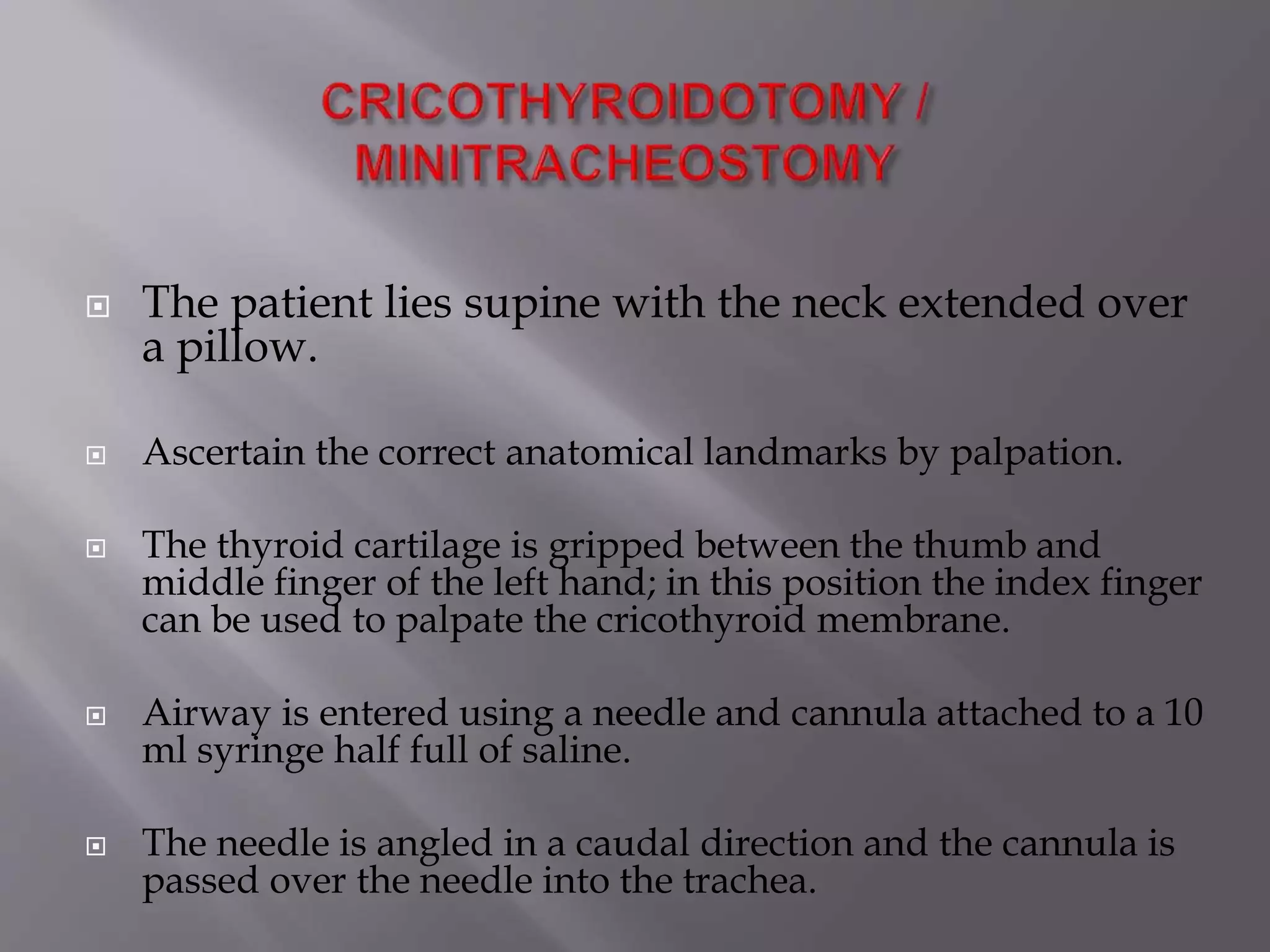 Tracheostomy -INDICATIONS,CONTRAINDICATIONS,PROCEDURE,COMPLICATIONS | PPTX