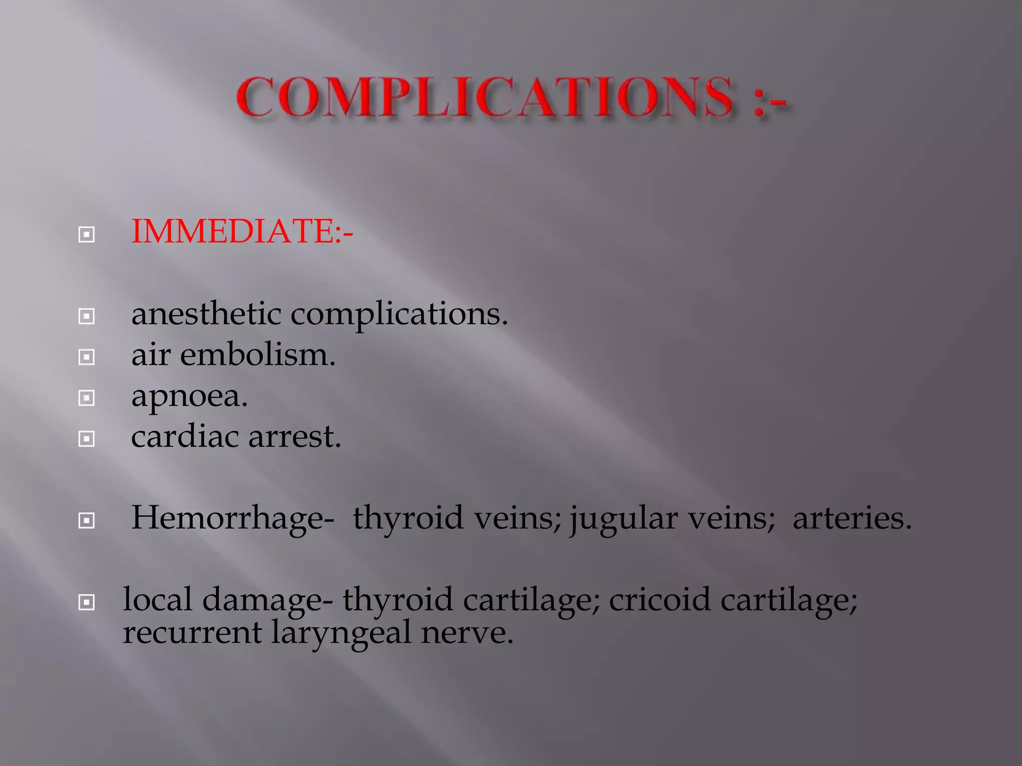 Tracheostomy -INDICATIONS,CONTRAINDICATIONS,PROCEDURE,COMPLICATIONS | PPTX