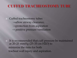 Tracheostomy -INDICATIONS,CONTRAINDICATIONS,PROCEDURE,COMPLICATIONS | PPTX