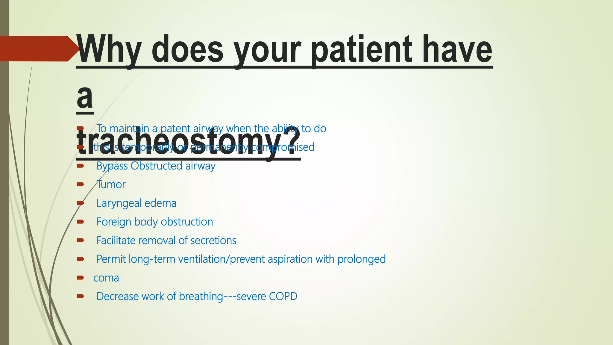 Tracheostomy care. | PPTX