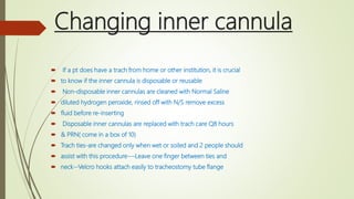 Tracheostomy care. | PPTX