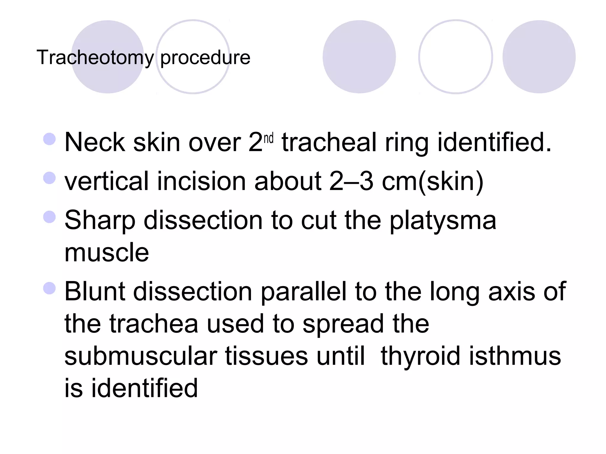 Tracheostomy and its post op care last | PPT