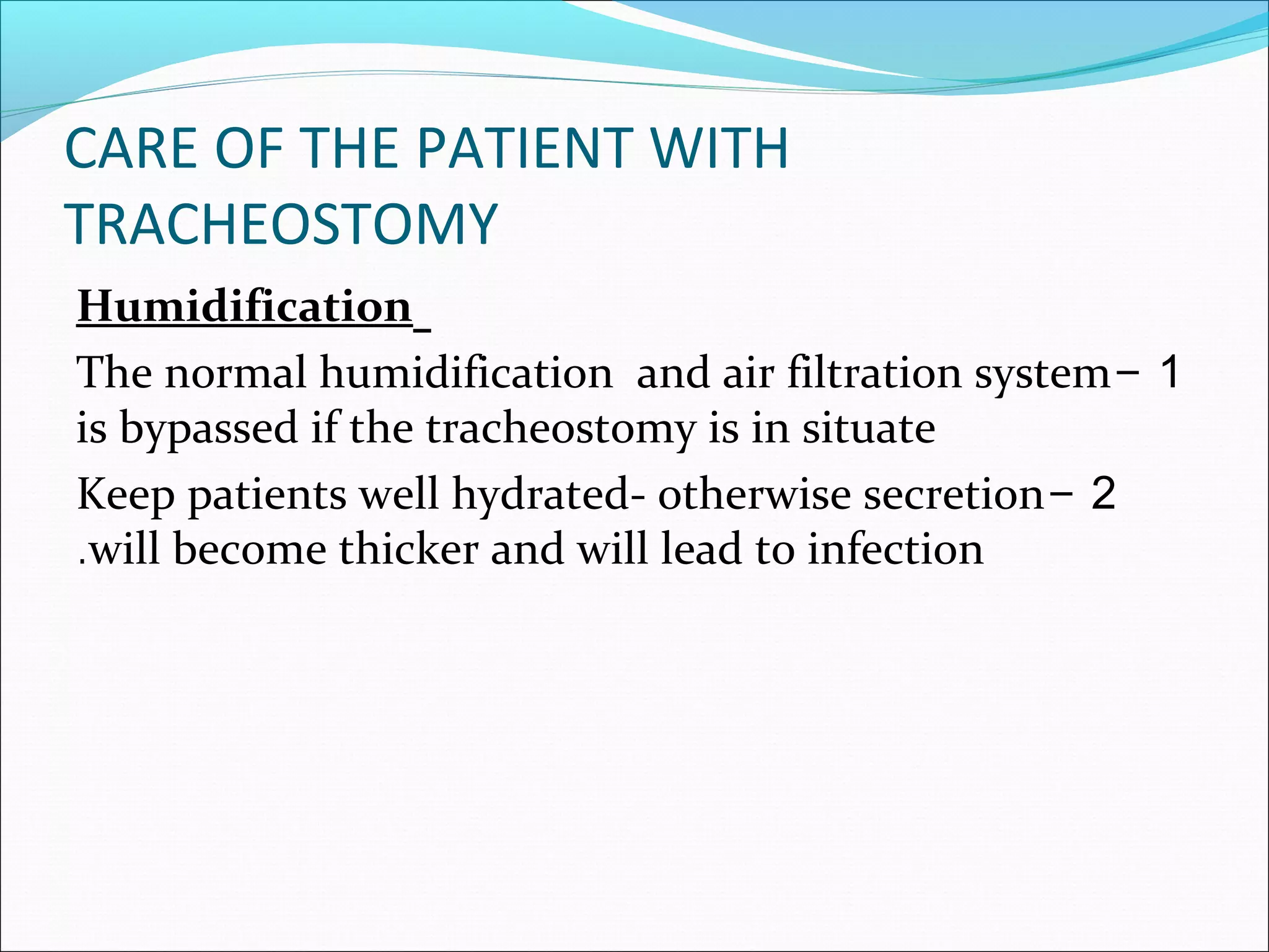 Tracheostomy care | PPT