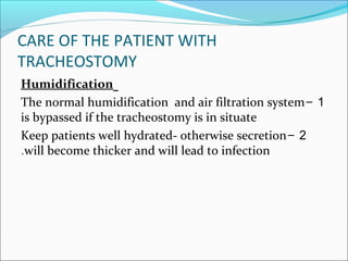 Tracheostomy care | PPT