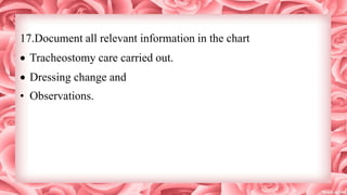 Tracheostomy care | PPTX