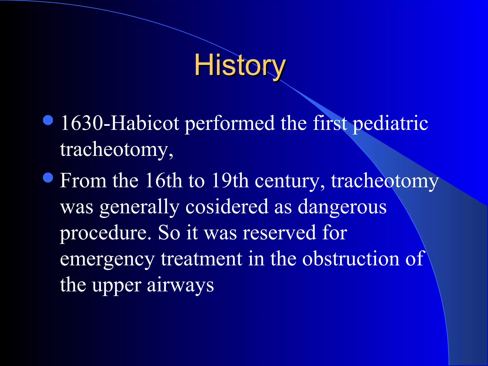 Tracheostomy and post op care | PPT
