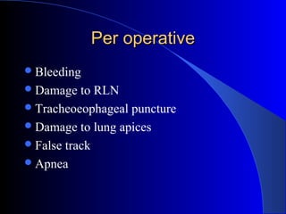 Tracheostomy and post op care | PPT