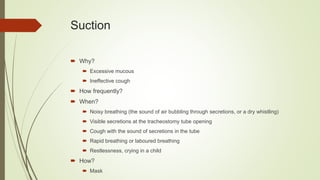 Tracheostomy Care for Nursing Staff | PPTX