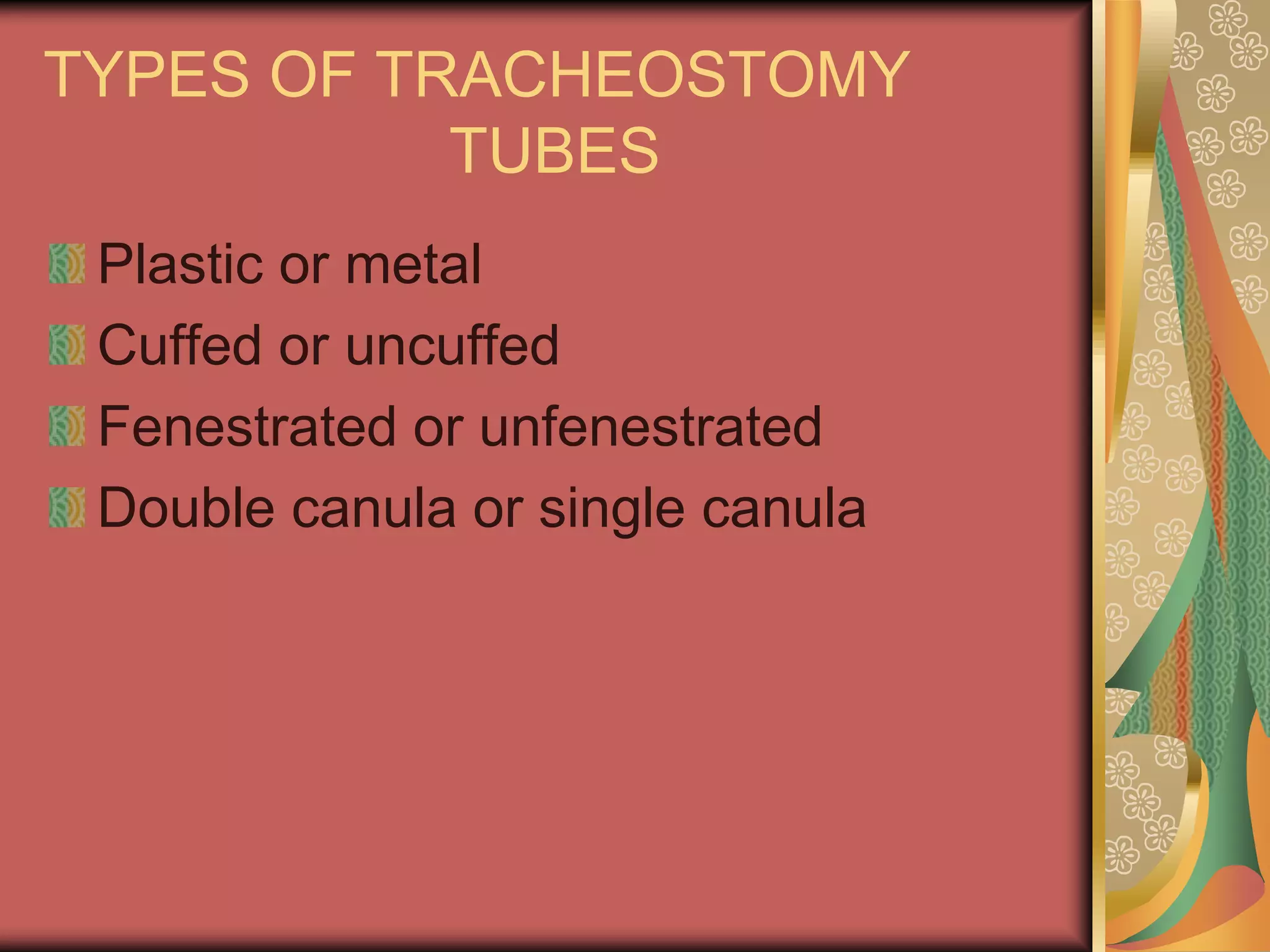Tracheostomy care | PPT