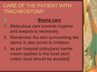 Tracheostomy care | PPT