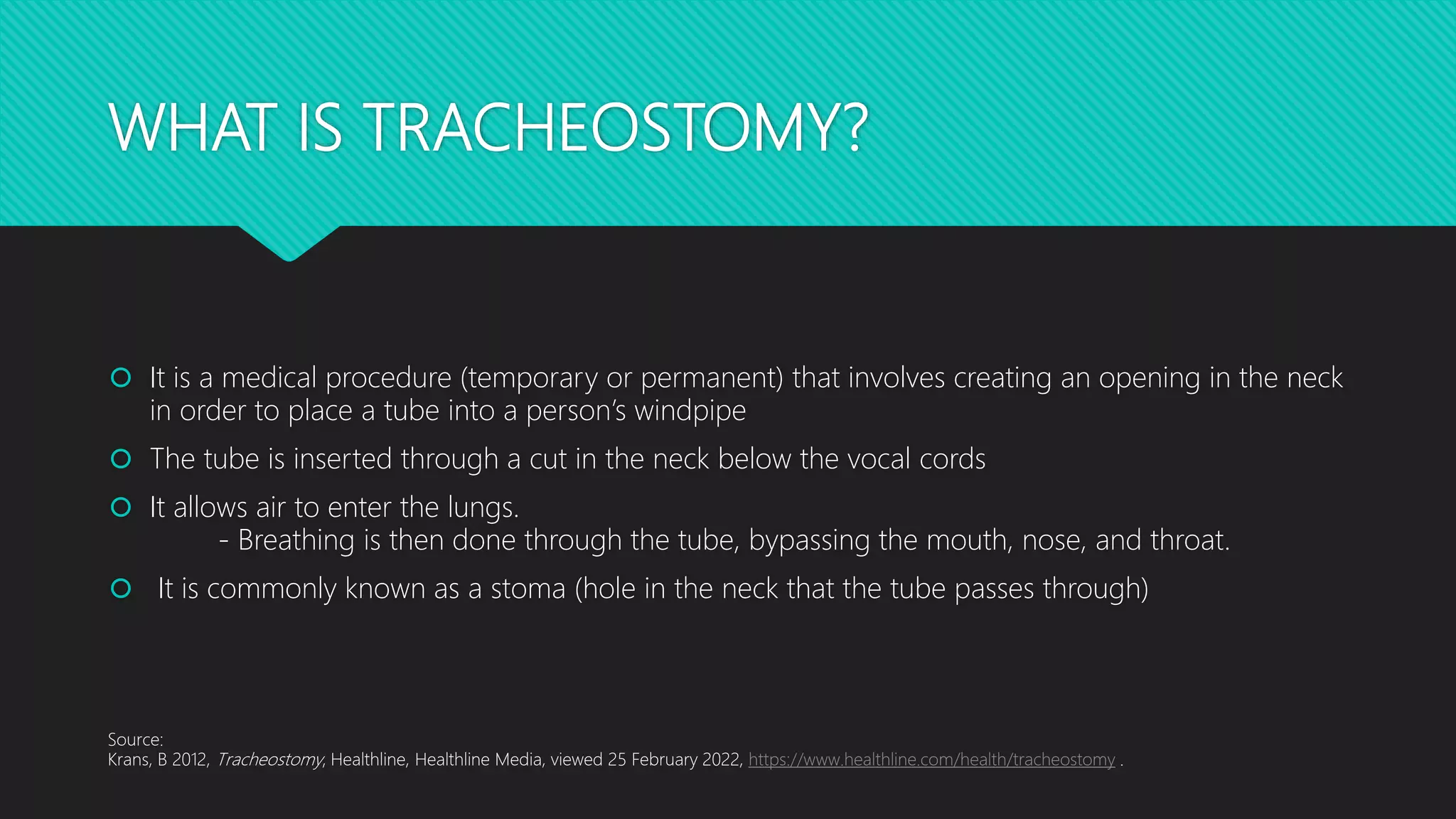 TRACHEOSTOMY CARE | PPTX