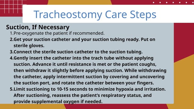 Tracheostomy Care and suctioning client pptx | PPTX