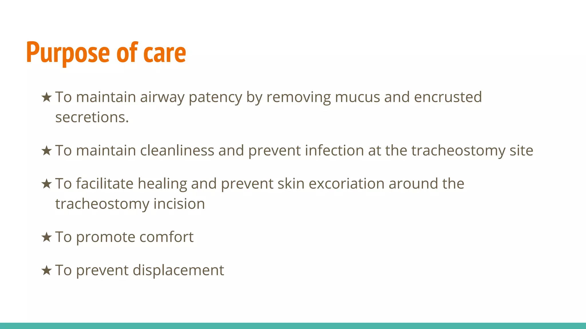 Tracheostomy care and management | PPTX