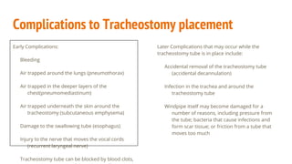 Tracheostomy care and management | PPTX
