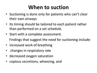 Tracheostomy care and suction | PPTX