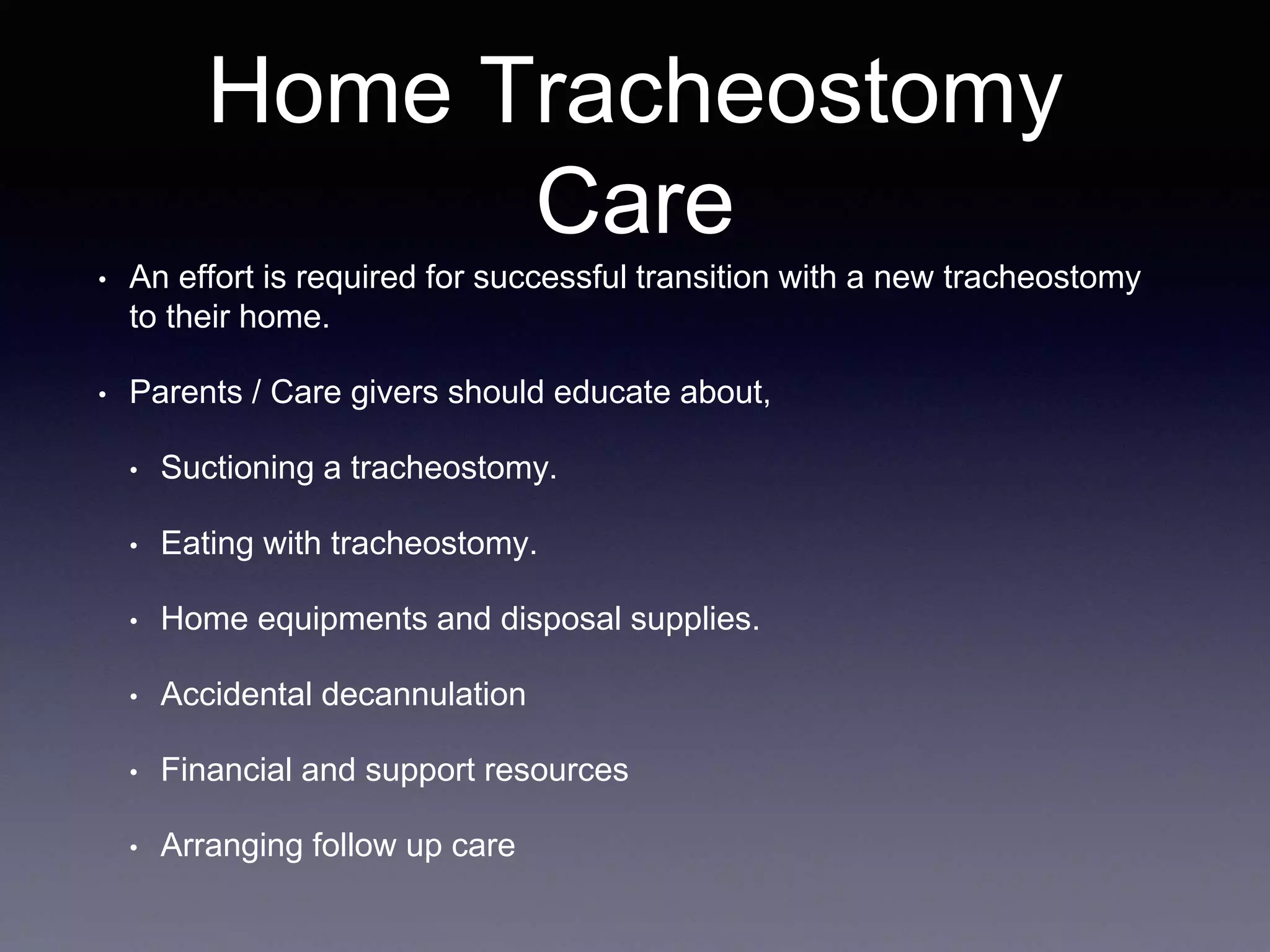 Tracheostomy Care Pathway | PPTX