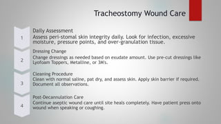 Tracheostomy tube Care by Dr. Ali Zain Raza | PPT