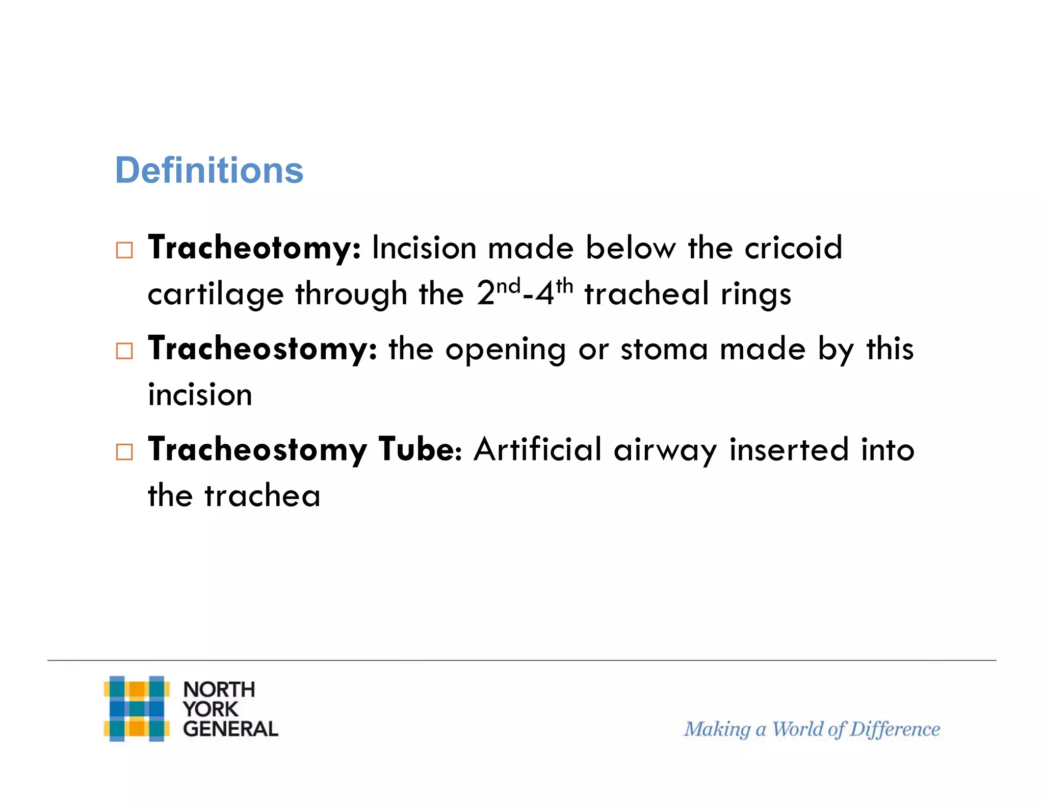 Tracheostomy care & management | PDF