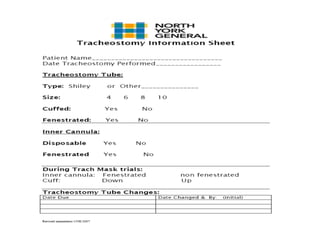 Tracheostomy care & management | PDF