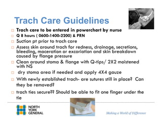 Tracheostomy care & management | PDF