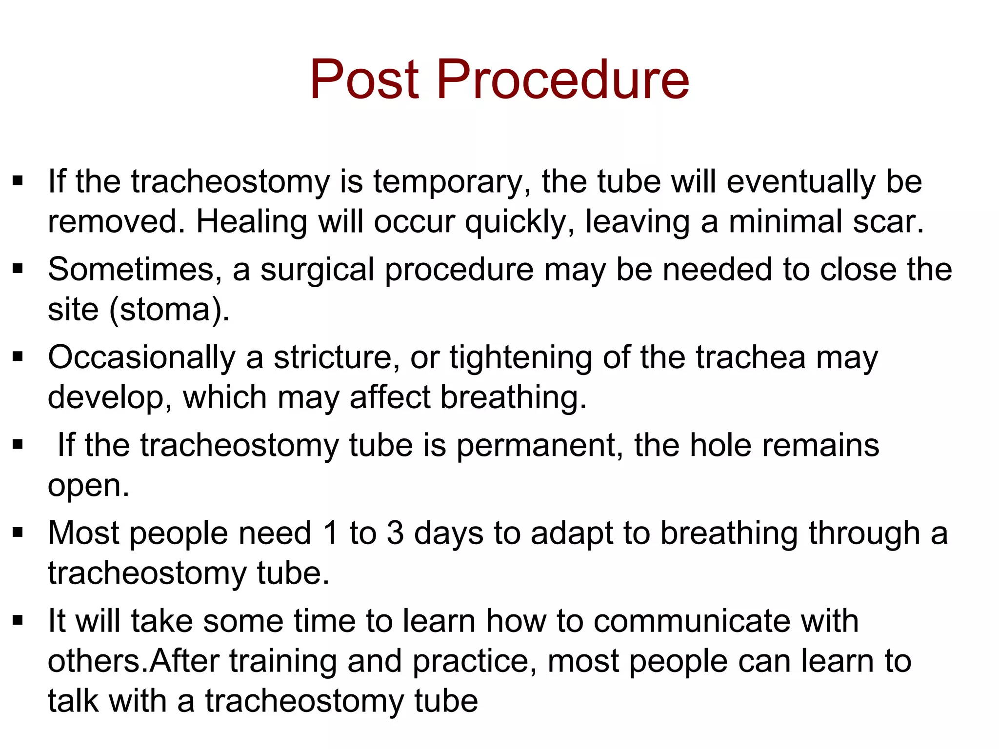 Tracheostomy class | PPTX