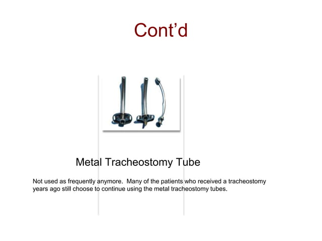 Tracheostomy class | PPTX | Ear, Nose and Throat Conditions | Diseases ...