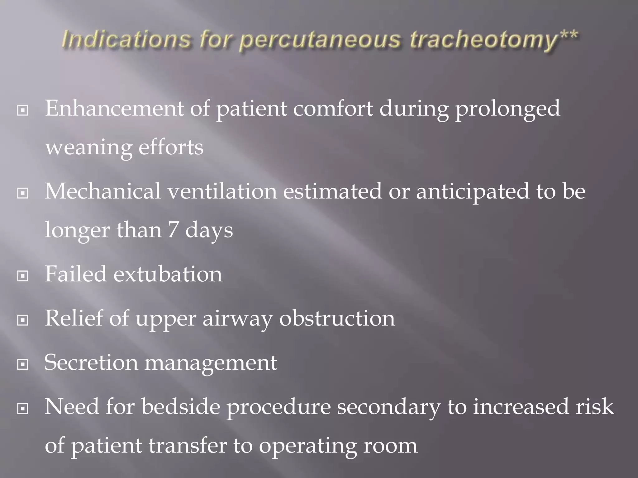 Tracheostomy Final.pptx | Ear, Nose and Throat Conditions | Diseases ...