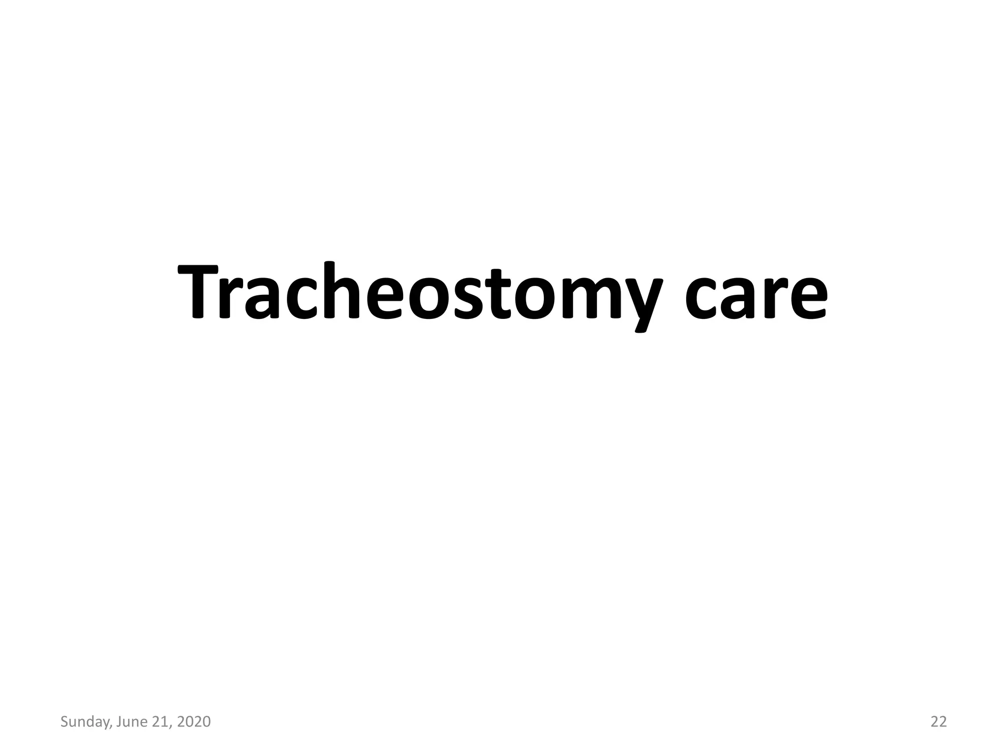 Tracheostomy and its care | PPTX