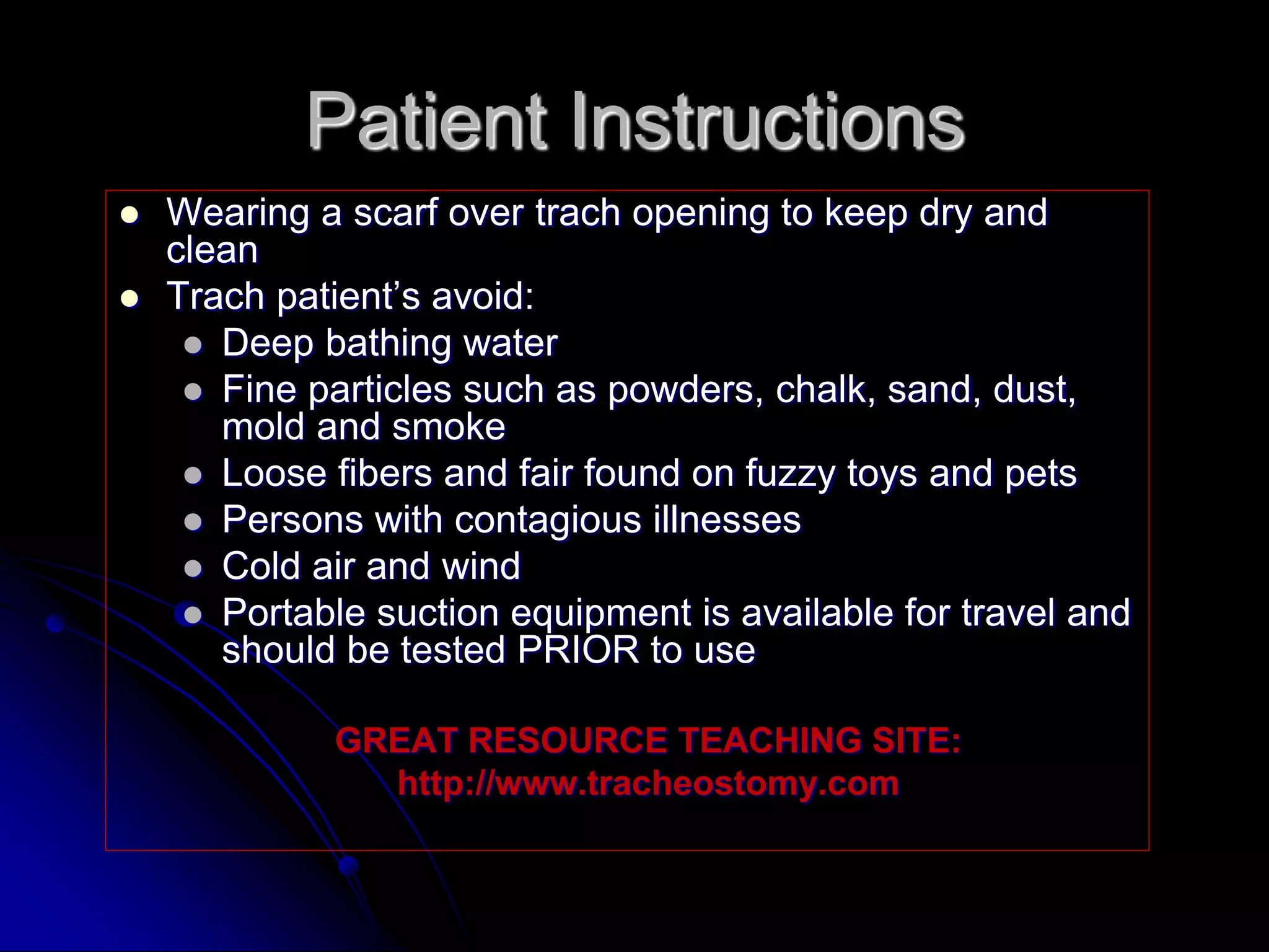 Tracheostomy care | PPT