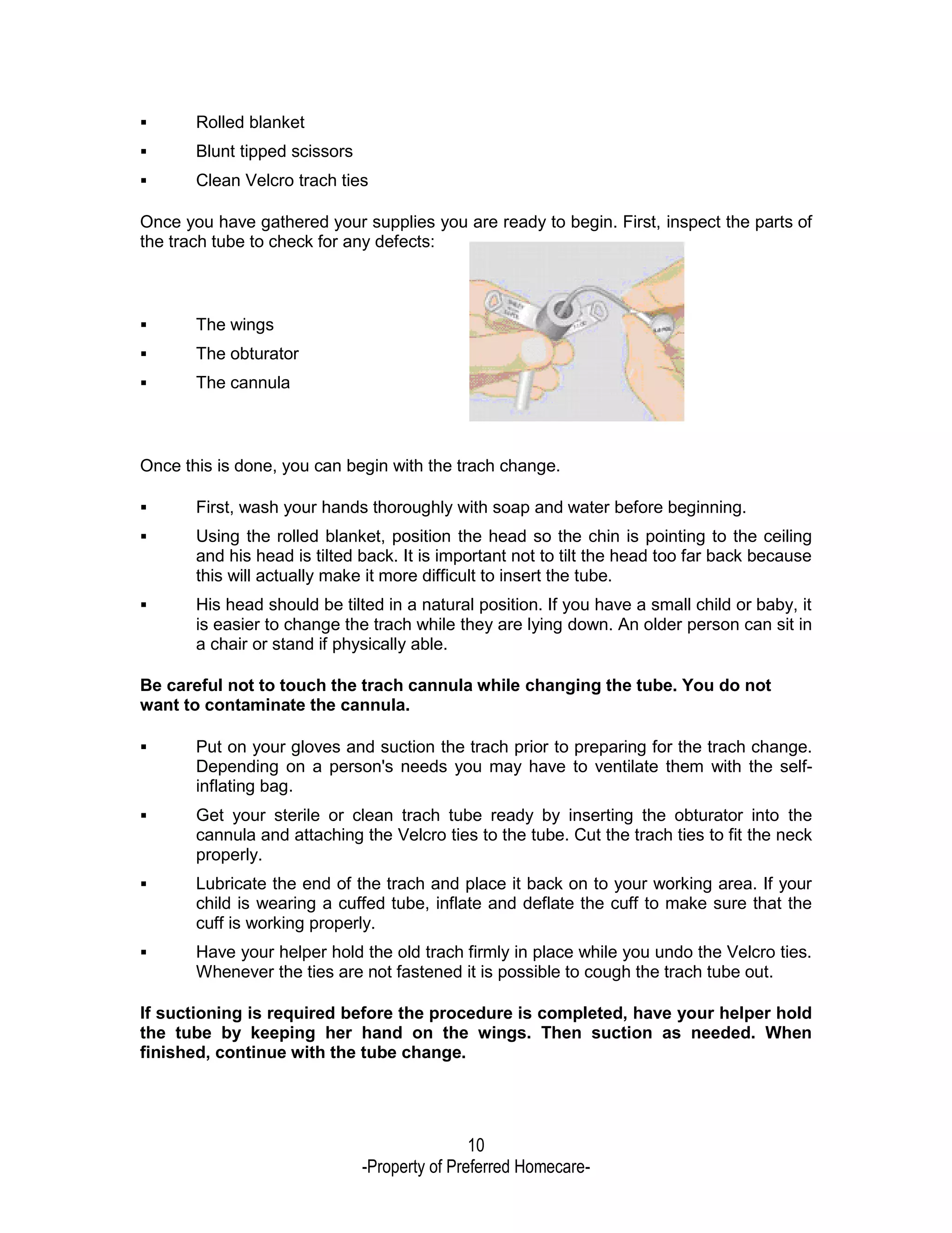 Tracheostomy home care guidelines | PDF