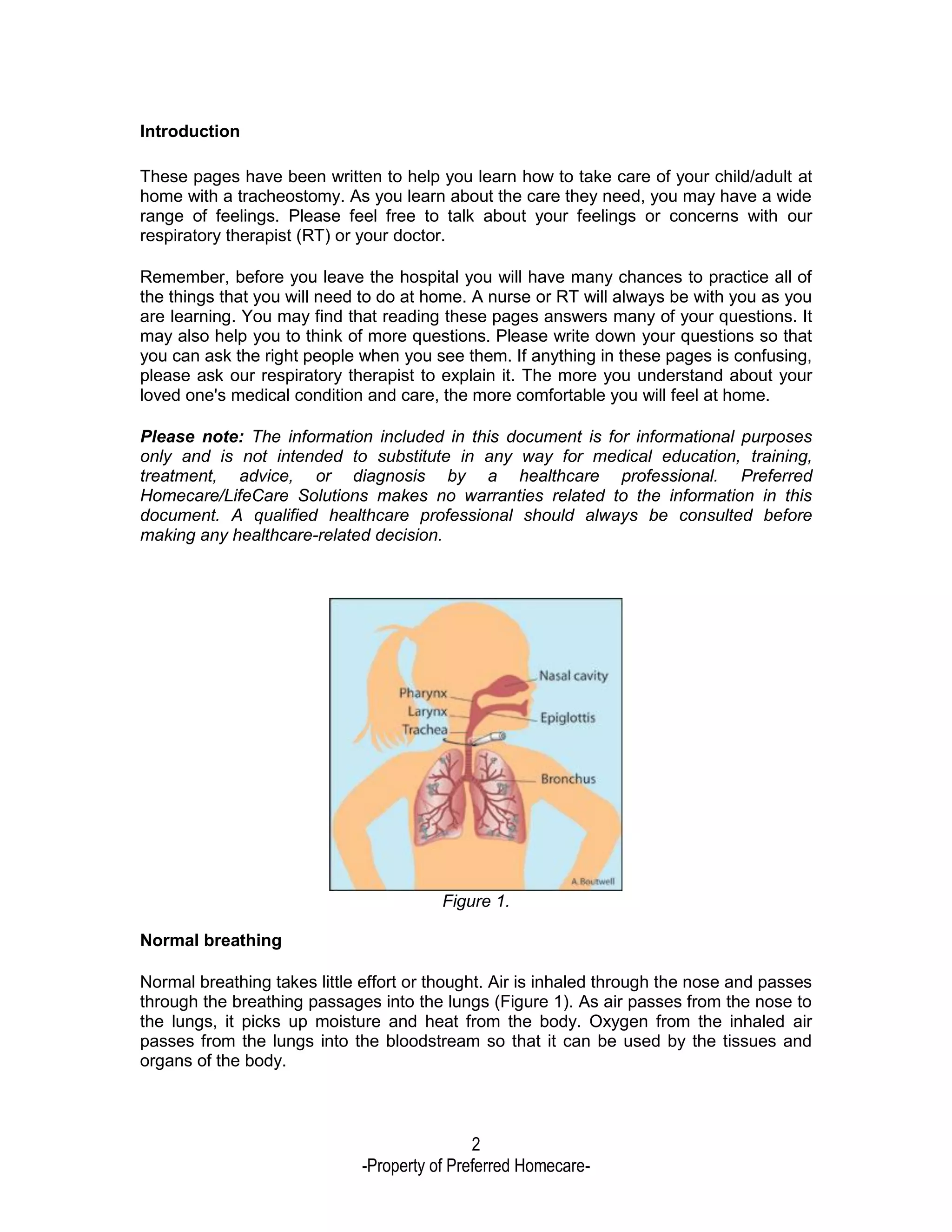 Tracheostomy home care guidelines | PDF