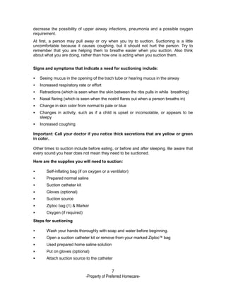 Tracheostomy home care guidelines | PDF