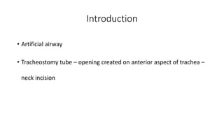 Tracheostomy | PPTX
