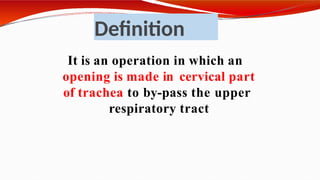 tracheostomy new (2).power point presentation | PPTX
