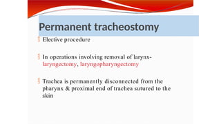 tracheostomy new (2).power point presentation | PPTX