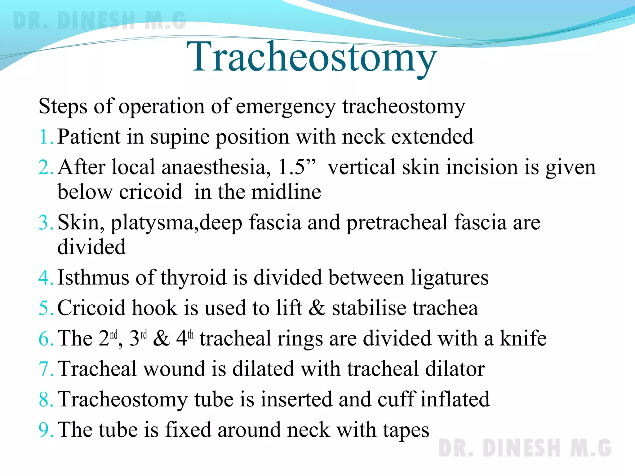 Tracheostomy,Parathyroid and Pituitary | PPT