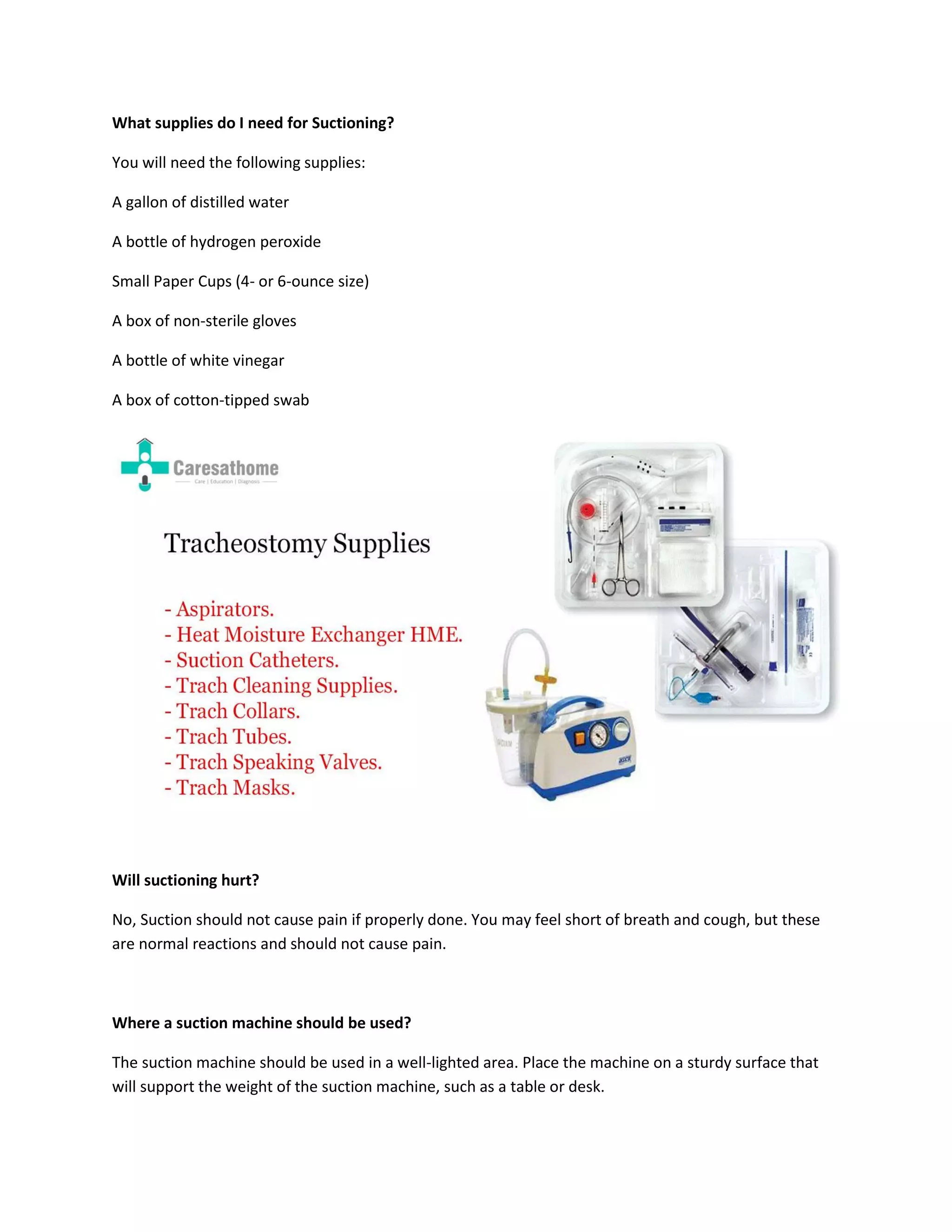 All about Tracheostomy care at home | PDF