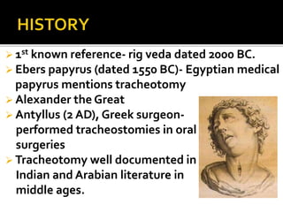 Tracheostomy ppt | PPTX