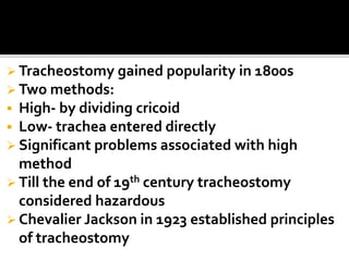 Tracheostomy ppt | PPTX