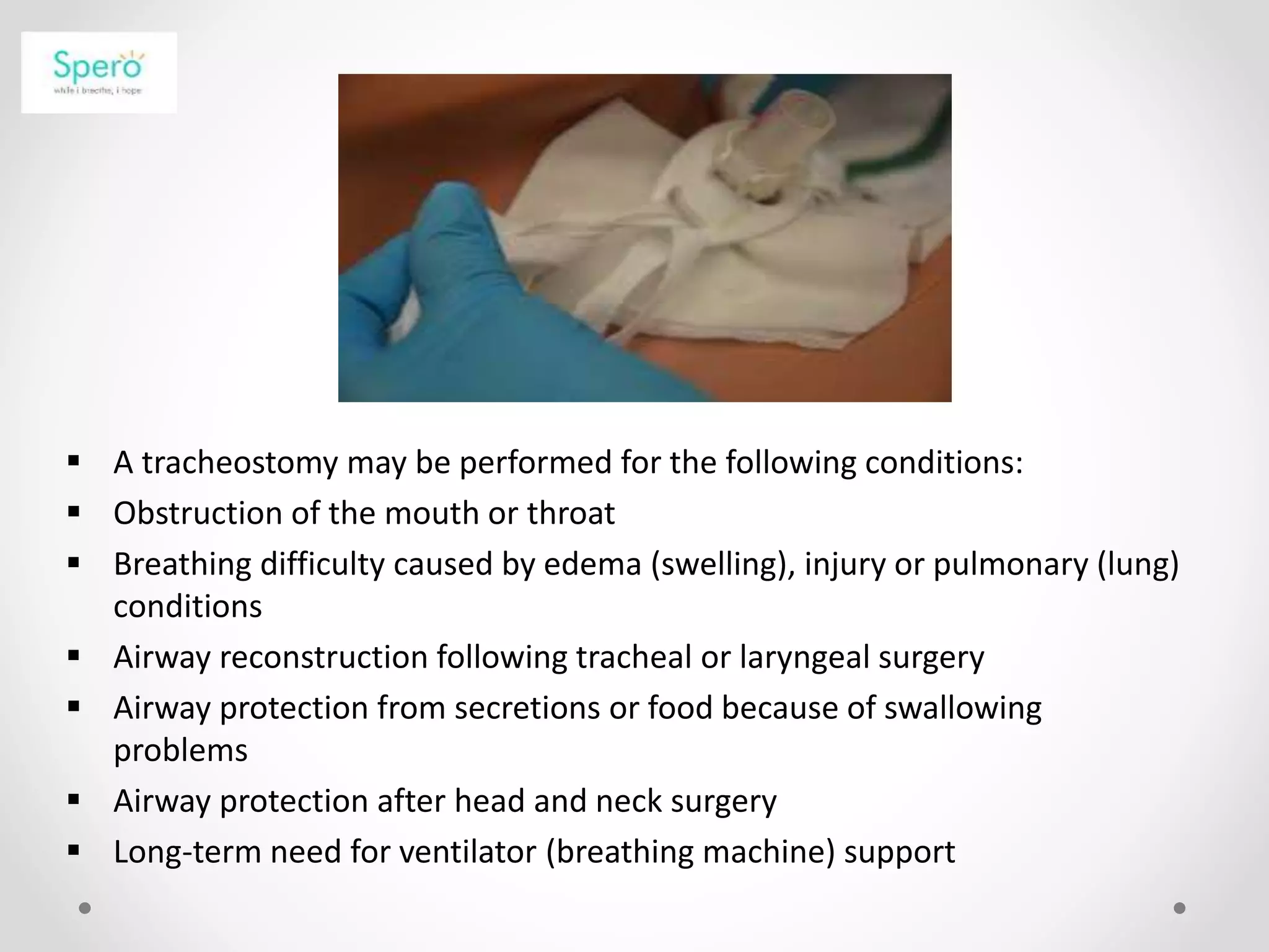 Tracheostomy removal and replacement | PPTX | Lung and Respiratory ...
