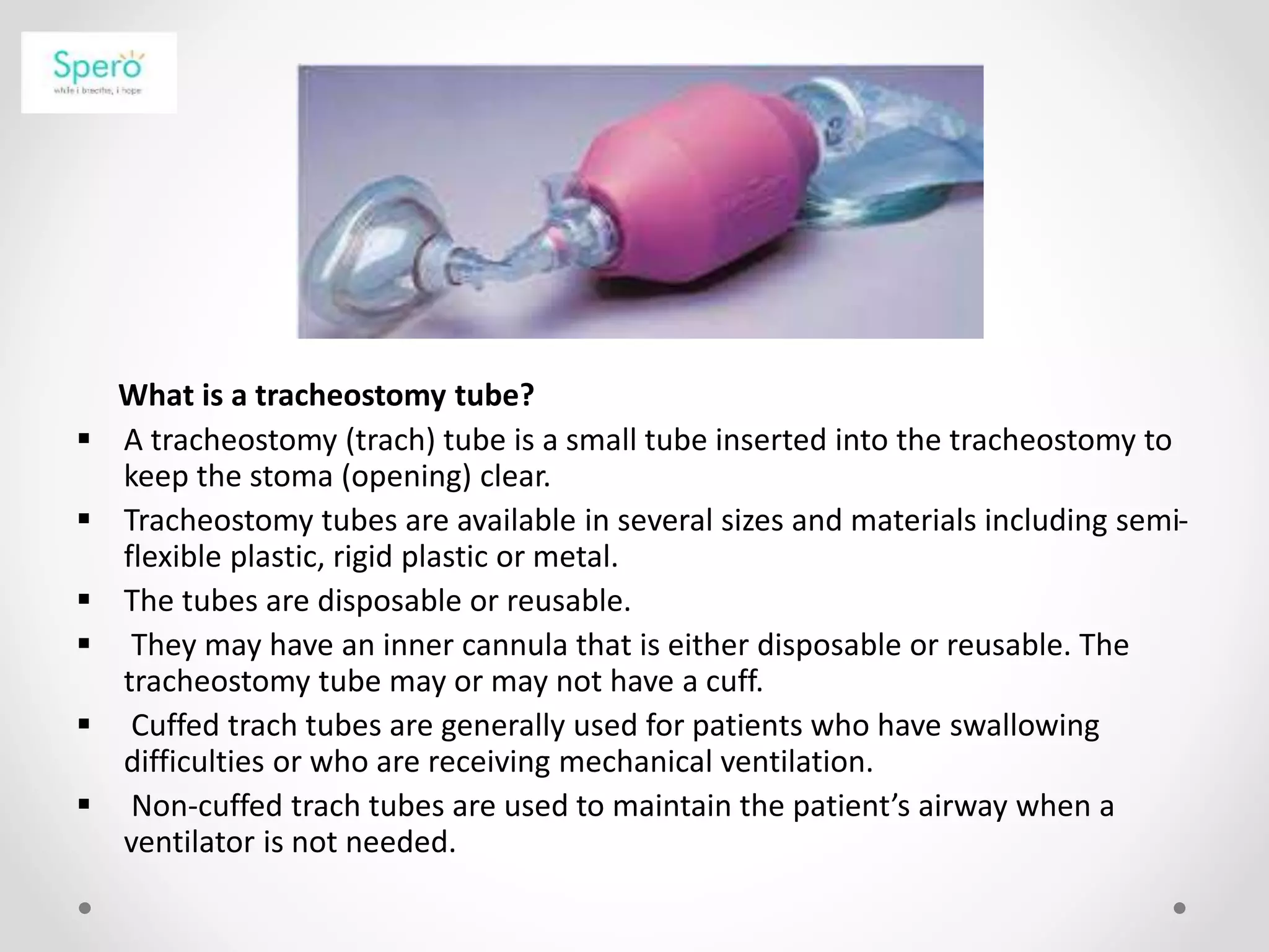 Tracheostomy removal and replacement | PPTX | Lung and Respiratory ...