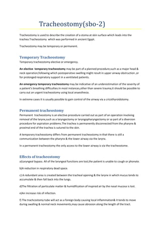 Tracheostomy (sbo 2) | DOC