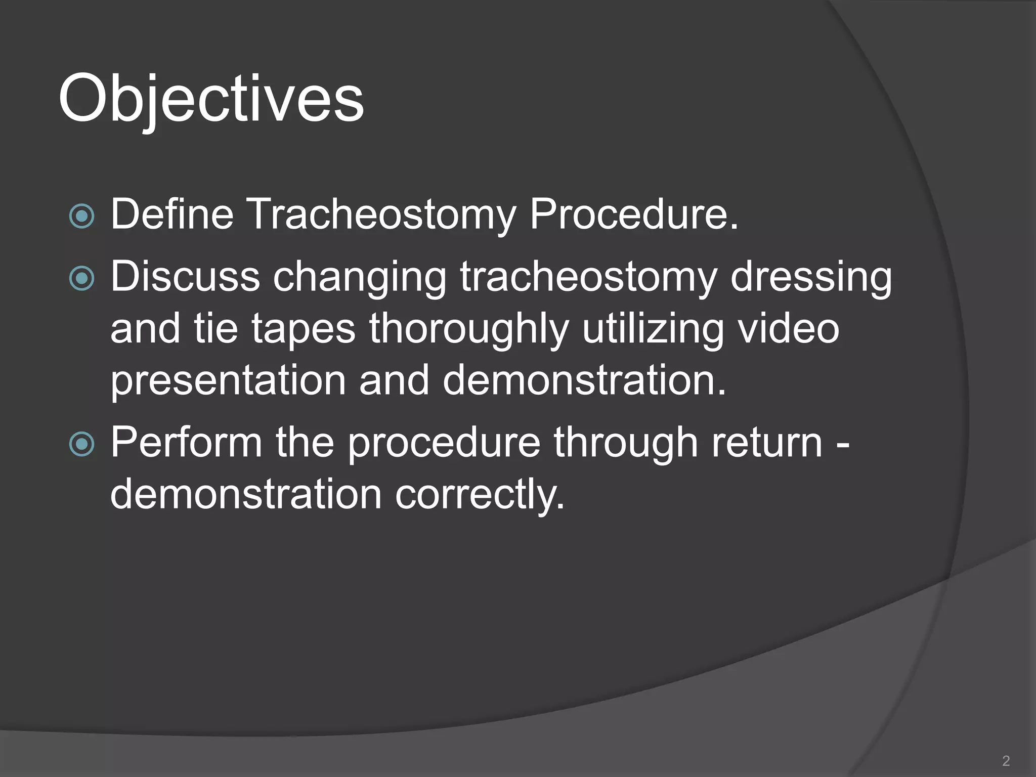 Tracheostomy site care procedure | PPTX