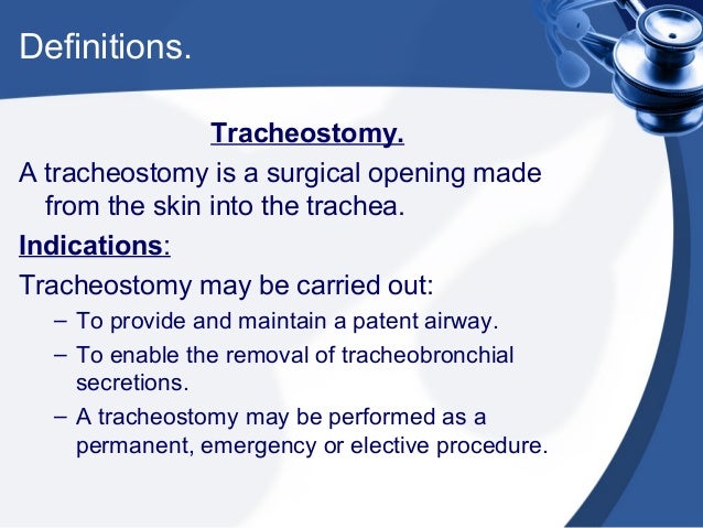 Tracheostomy suctioning