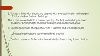 Tracheostomy & tracheal surgeries | PPTX