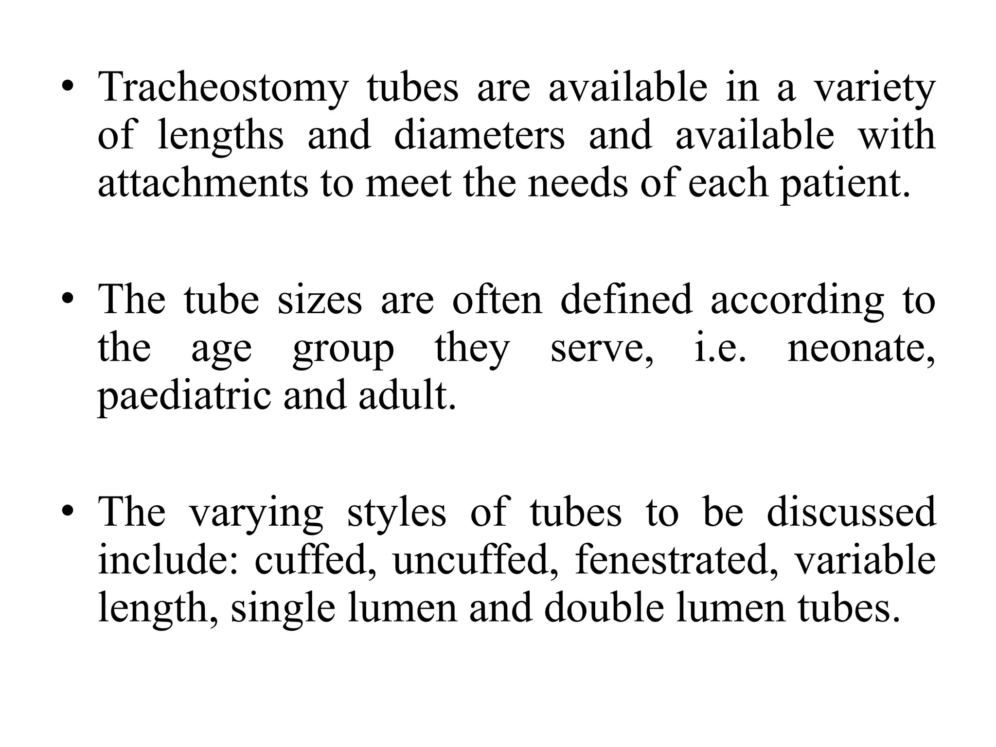 Tracheostomy tubes by Dr.Ashwin Menon | PPTX