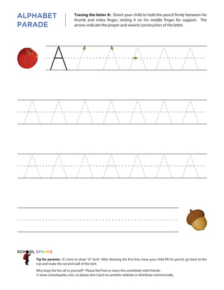 Tracing letters-a-cap | PDF