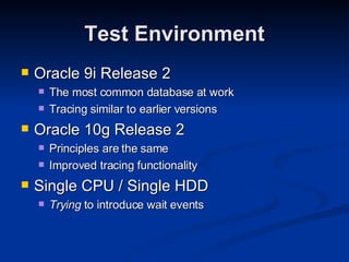 Tracing Parallel Execution (UKOUG 2006) | PPT