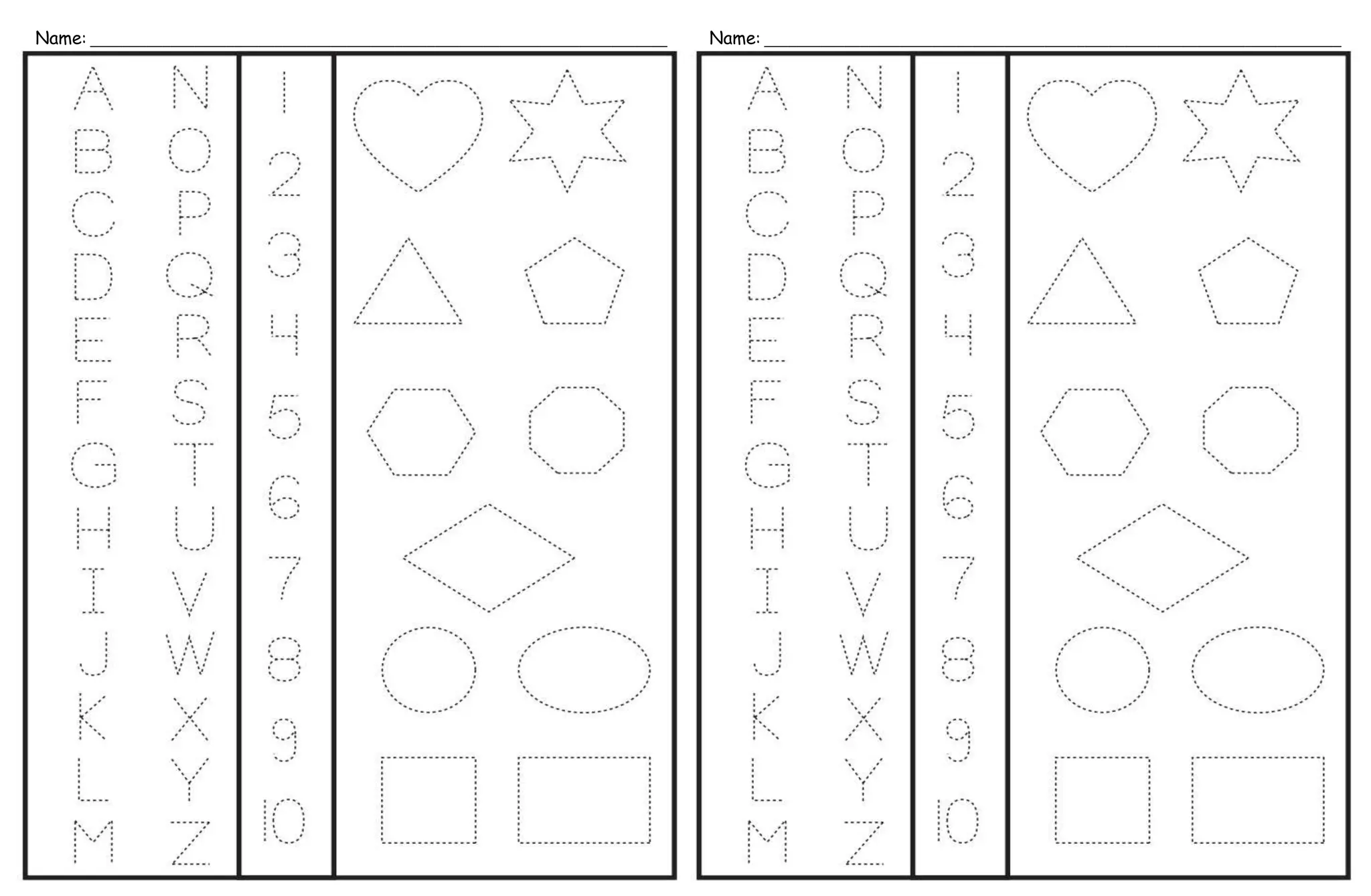 Tracing Activities-Numbers, Letters, Shapes.docx